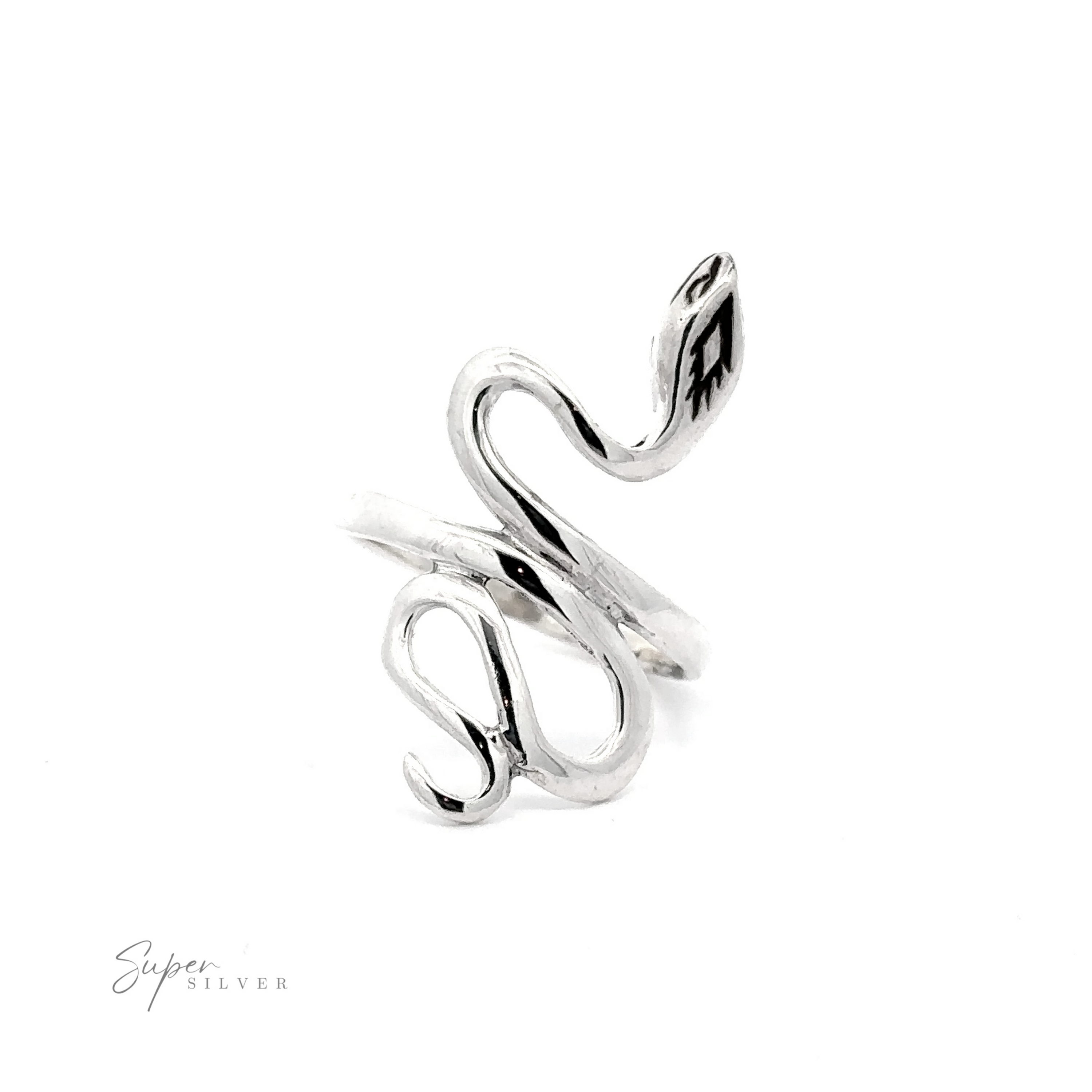 Coiled Snake Ring With Fine Finish